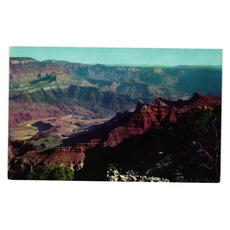 Vintage Grand Canyon National Park Postcard Lipan Point by Fred Harvey ...