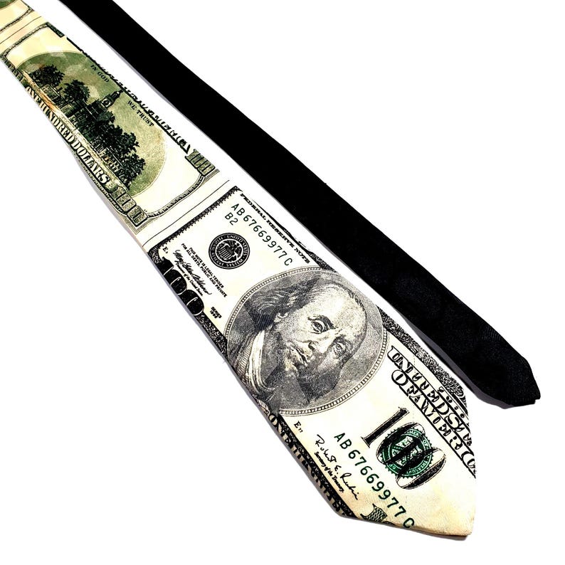 Tolstoy Mens Necktie Banking Dollar Bill Accessory Office Work Casual ...