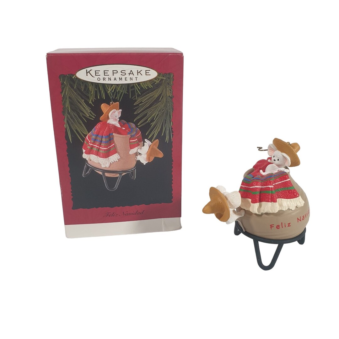 Hallmark 1996 Feliz Navidad Ornaments Vintage Tree Decoration Classic ...