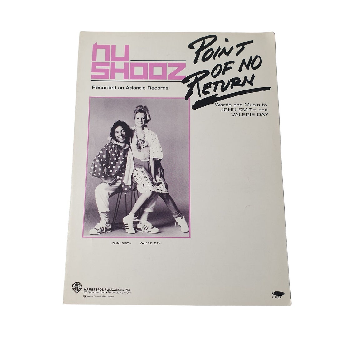 Point of No Return 1986 Nu Shooz Vintage Sheet Music Piano Voice Easy ...
