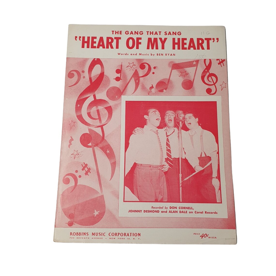 The Gang That Sang Heart of My Heart 1946 Vintage Sheet Music Piano ...