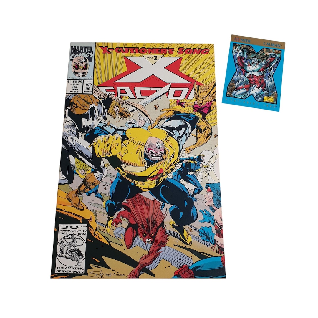 Marvel Comics X Factor 84 Comic Book Nov 1992 Caliban Trading Card Bag ...