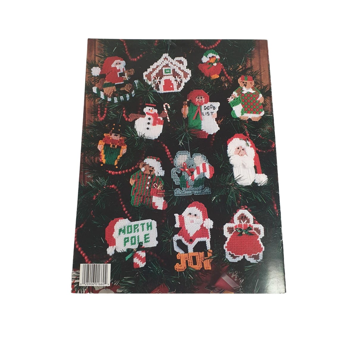 Leisure Arts Craft Leaflets Jolly Ornaments in Plastic Canvas Yarn ...