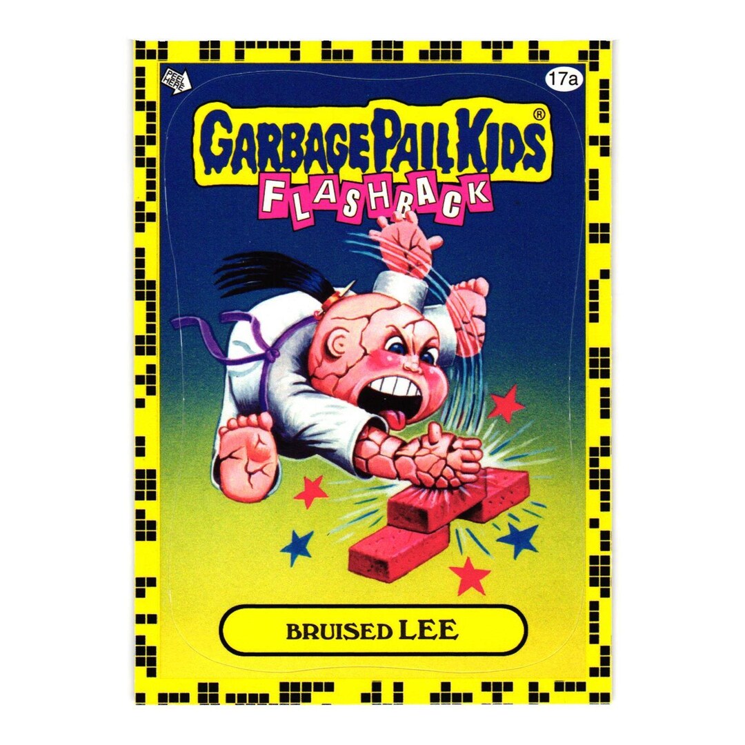 Garbage Pail Kids Flashback Bruised Lee Trading Card 17a Sticker ...