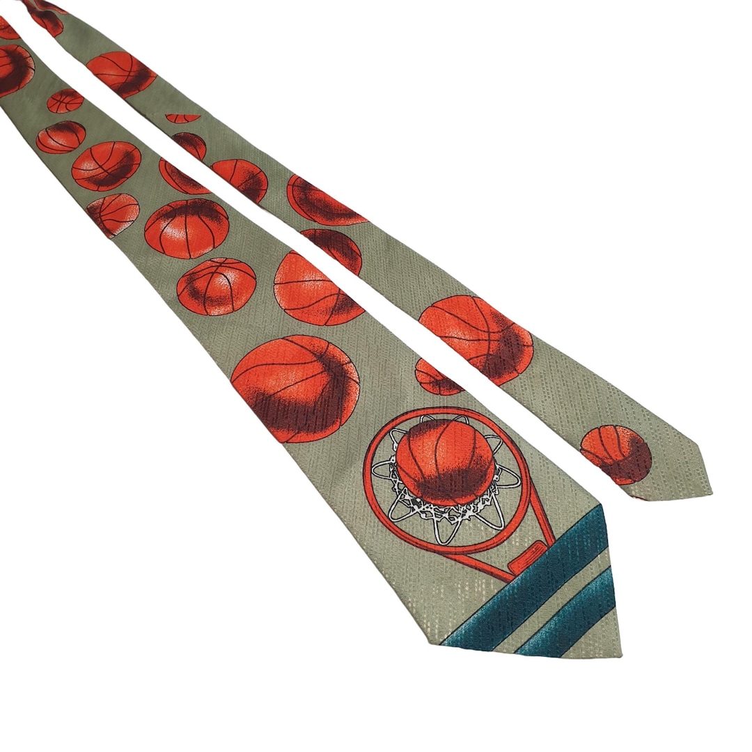 Florence Men Basketball Themed Necktie School Coach Sport Collectable ...