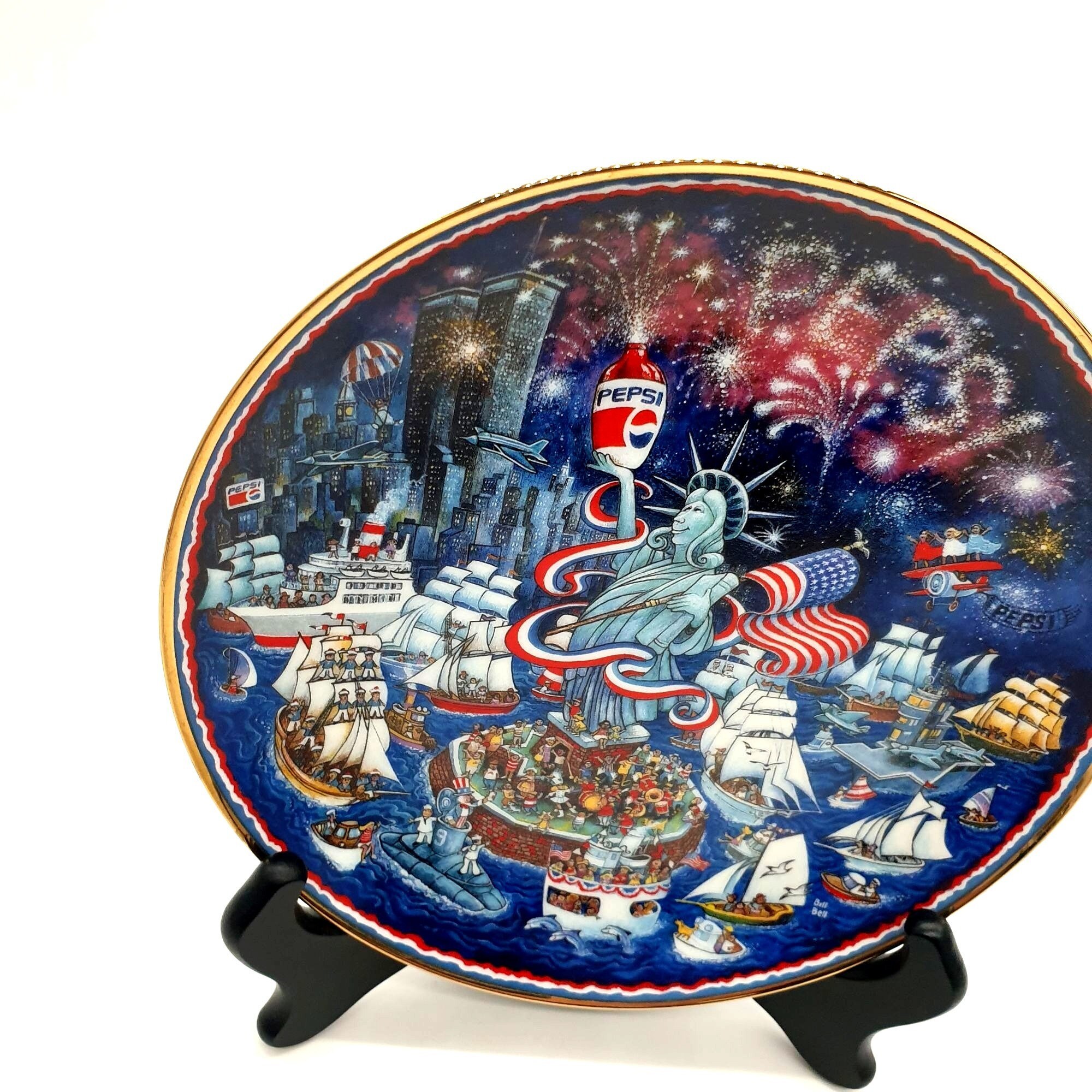 Pepsi Cola Sail Vintage Plate Collectable 1995 Franklin Mint Heirloom ...
