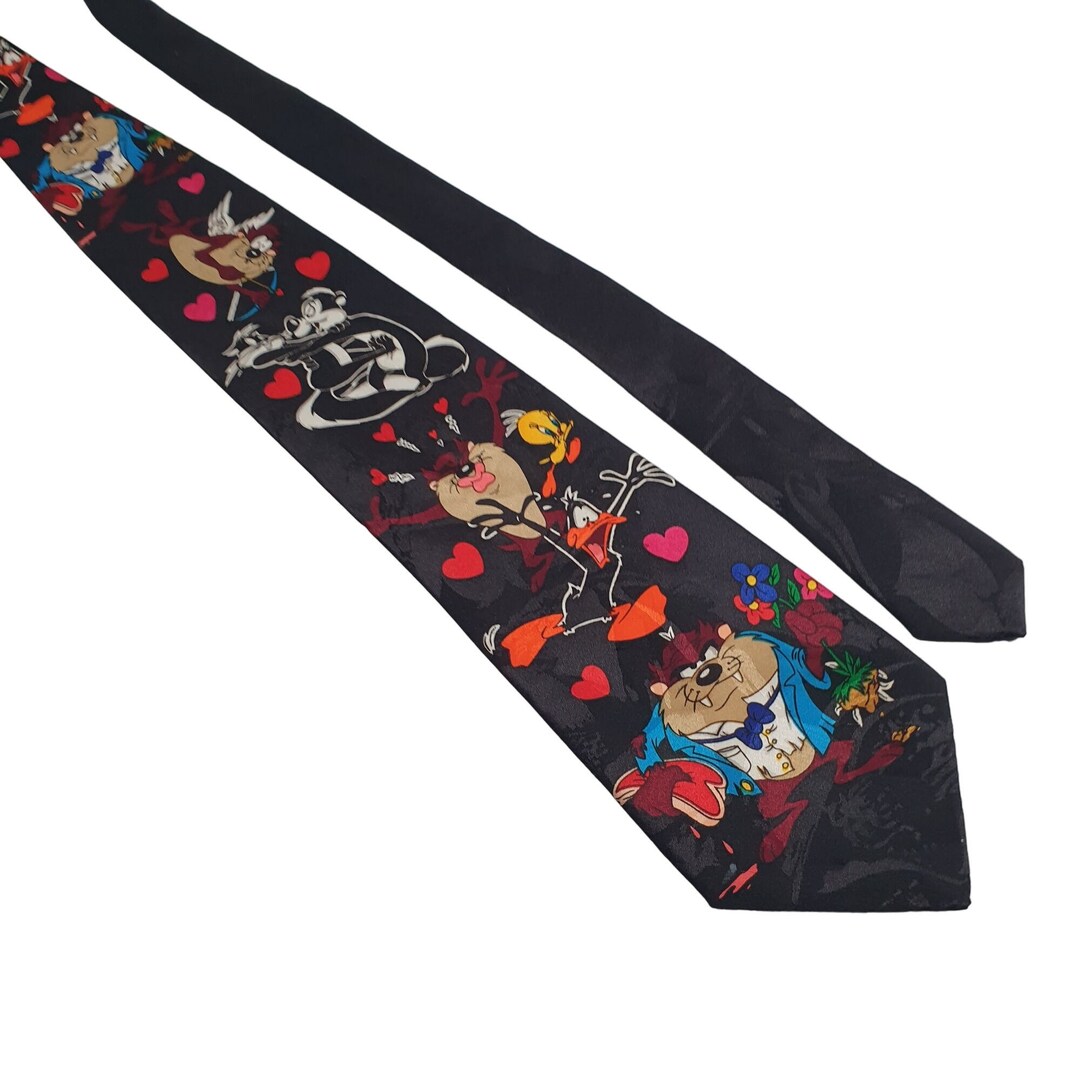 Looney Tunes Valentines Taz Love Pepe Tweety Men Necktie Tie Work Dad ...