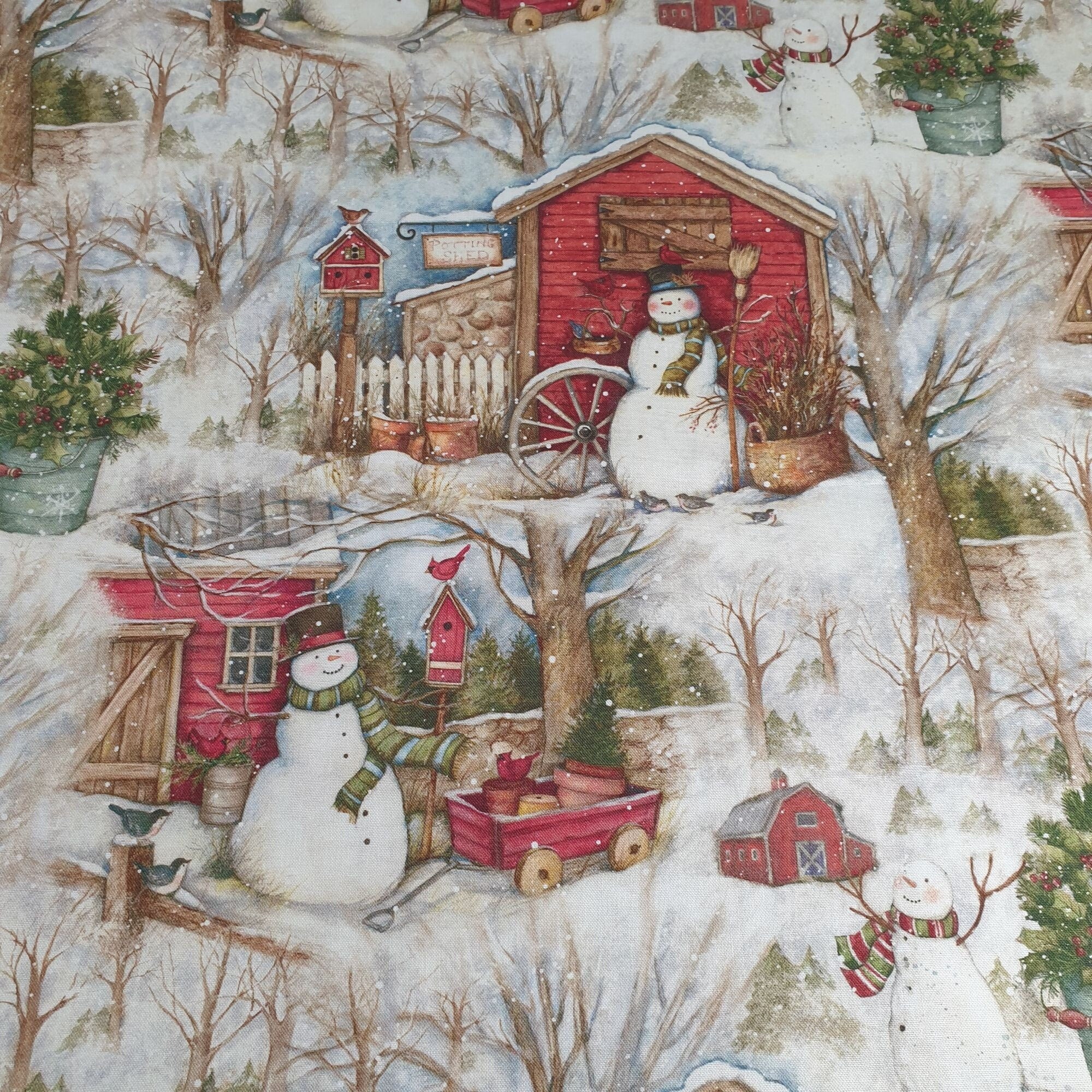 Susan Winget Holiday Barn Fat Quarter Fabric 100% Cotton 18 X 21 ...