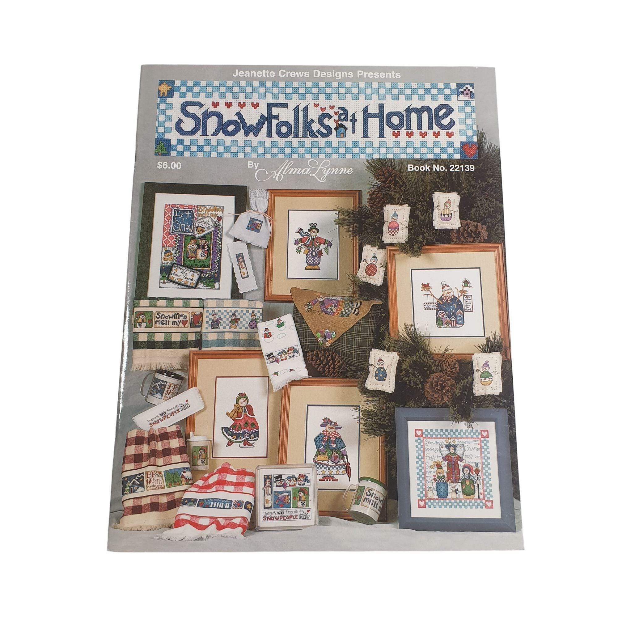 Jeanette Crew Designs Snow Folks at Home Counted Cross Stitch Pattern ...