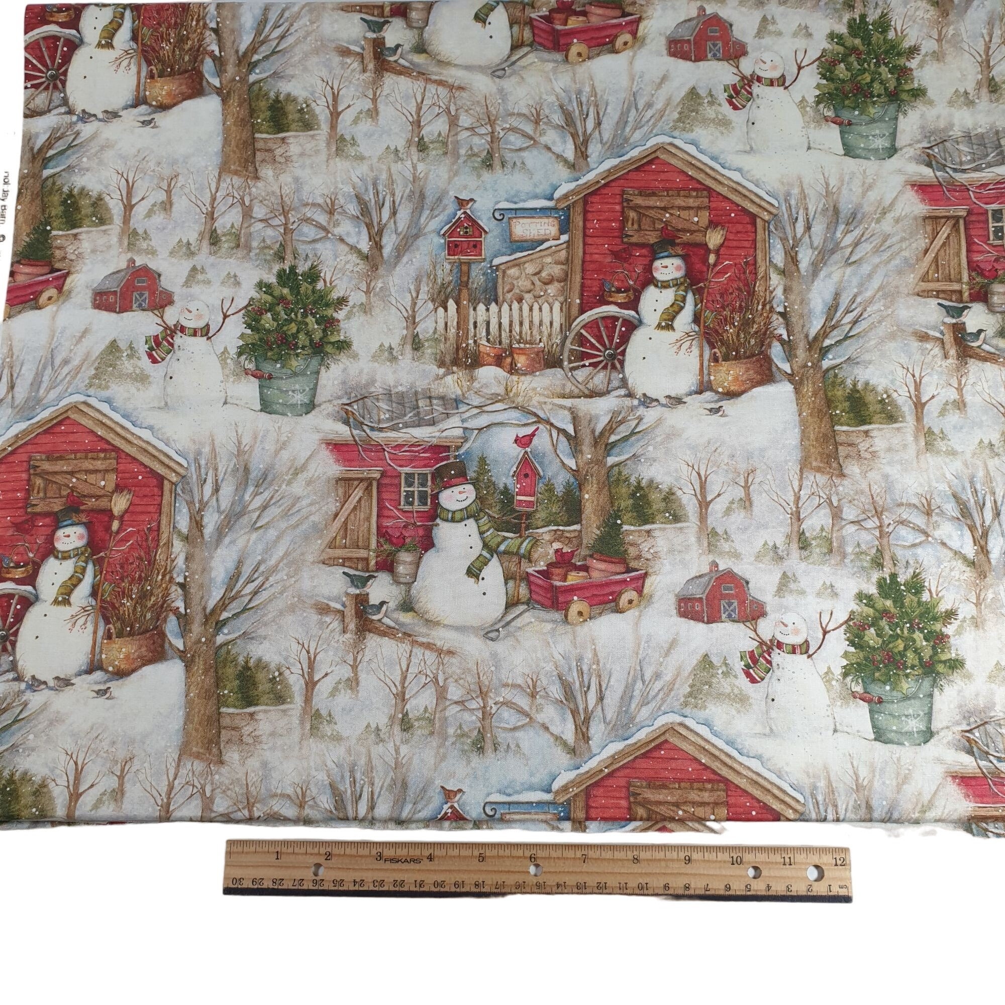 Susan Winget Holiday Barn Fat Quarter Fabric 100% Cotton 18 X 21 ...
