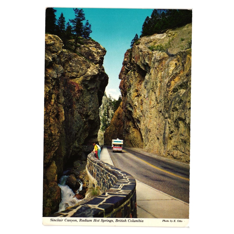 Sinclair Canyon Radium Hot Springs British Columbia Postcard Vintage ...