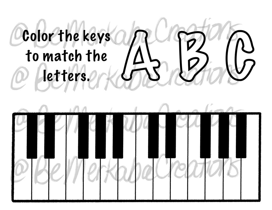 Treble & Bass Clef Music Notes Coloring Pages (PDF) - Color to Match ...