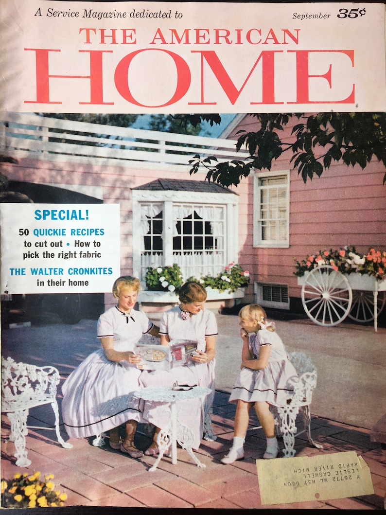 The American HOME Magazine September 1958 Issue Vintage - Etsy Denmark