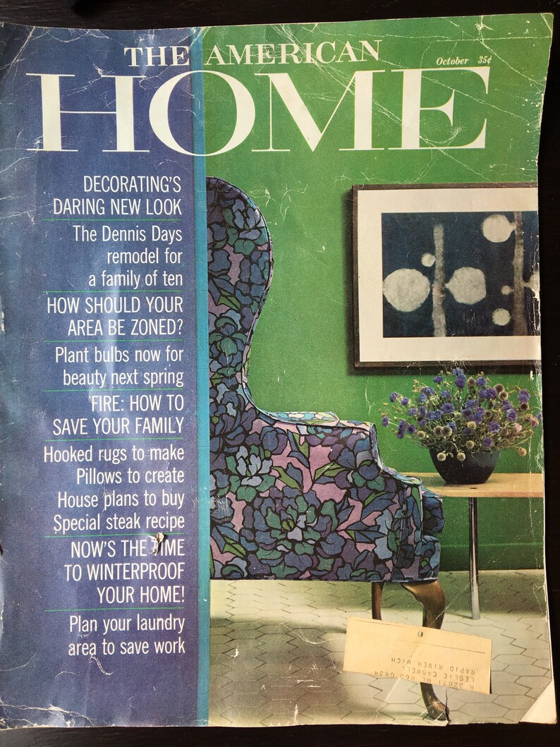 The American HOME Magazine - October 1962 Issue| Vintage Mid-century ...