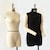 Female Display Dress Form in Natural Canvas on Heavy Duty Metal Rolling ...