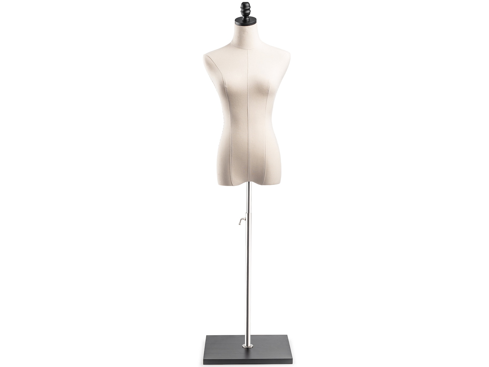 Female Display Dress Form in Natural Canvas on Modern Wood - Etsy