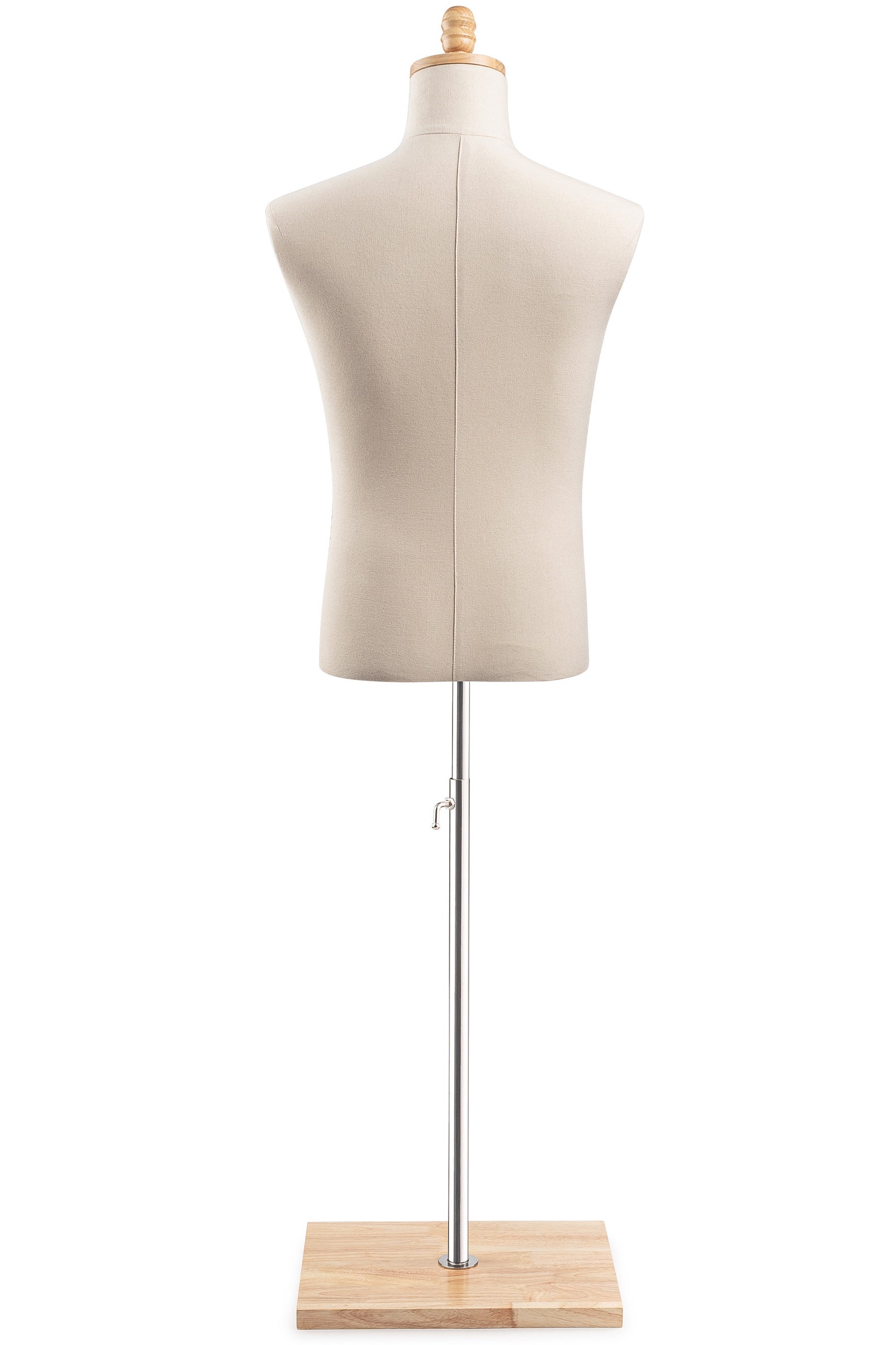 Male Display Dress Form in Natural Canvas on Modern Wood Flat - Etsy