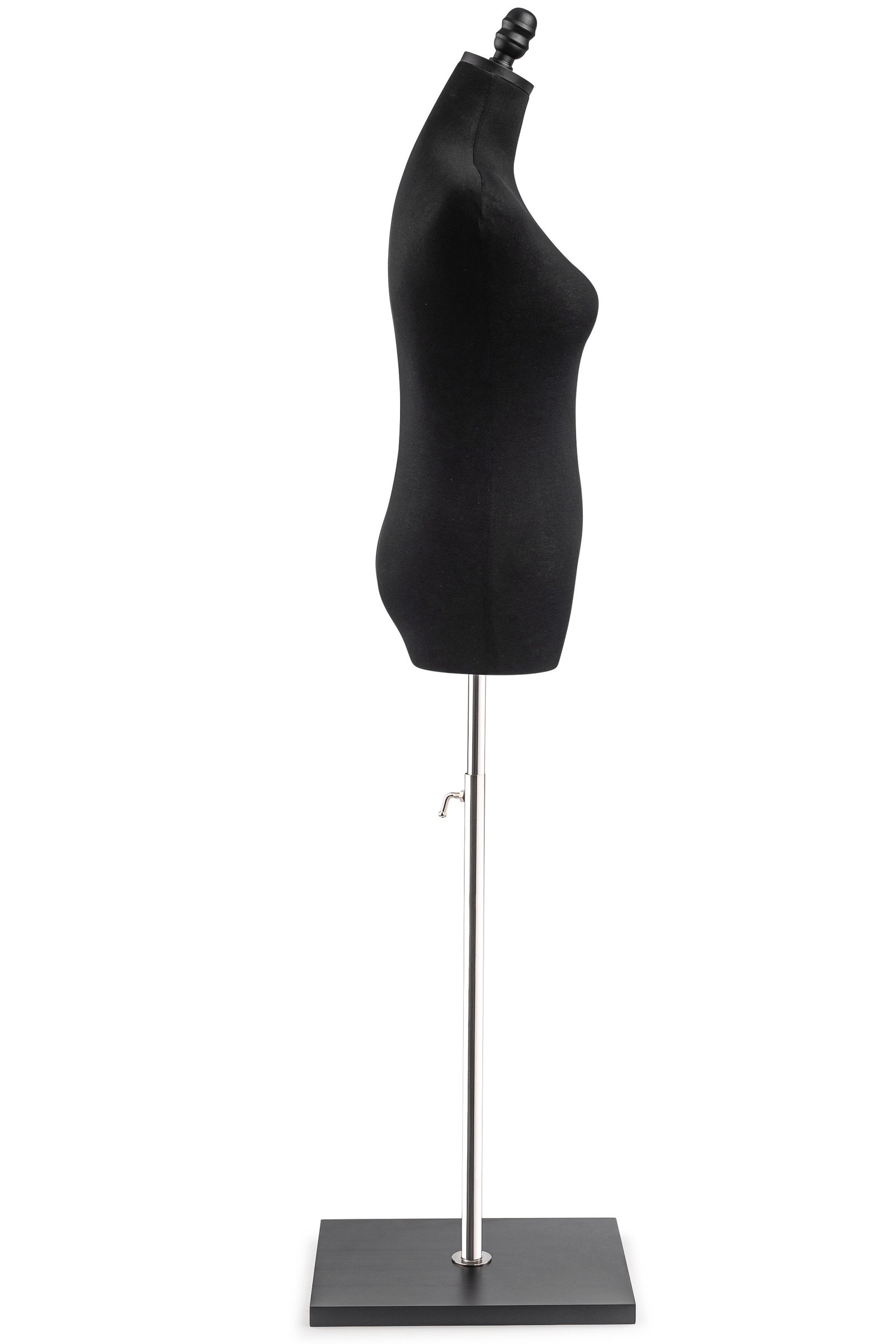 Female Display Dress Form in Black Jersey on Modern Wood Flat - Etsy