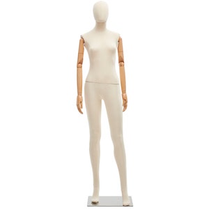 Female Full Body Fabric Wrapped Mannequin in Standing or Sitting Pose ...
