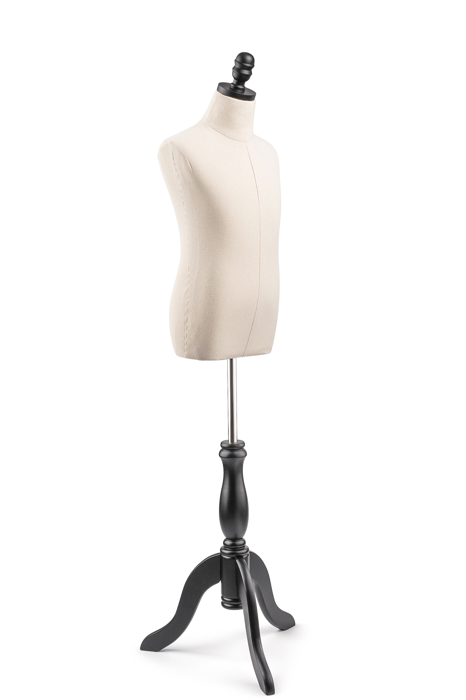 Child Display Dress Form in Natural Canvas on Traditional Wood - Etsy