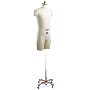 Fabulous Fit® Fully Pinnable Studio Dress Form - Men's Half Leg ...