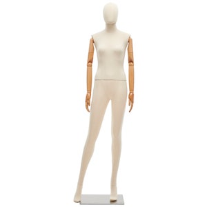 Female Full Body Fabric Wrapped Mannequin in Standing or Sitting Pose ...