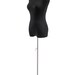 Female Display Dress Form in Black Jersey on Modern Wood Flat Base by ...