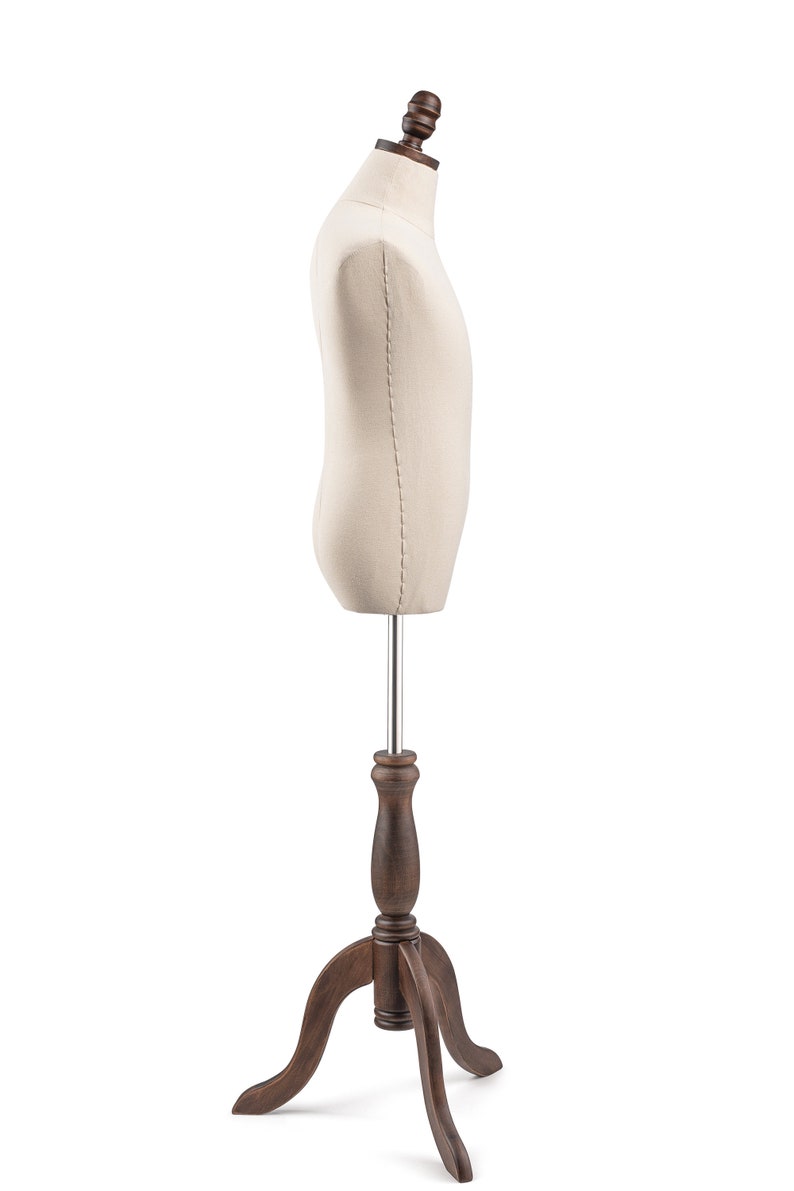 Child Display Dress Form in Natural Canvas on Traditional Wood - Etsy