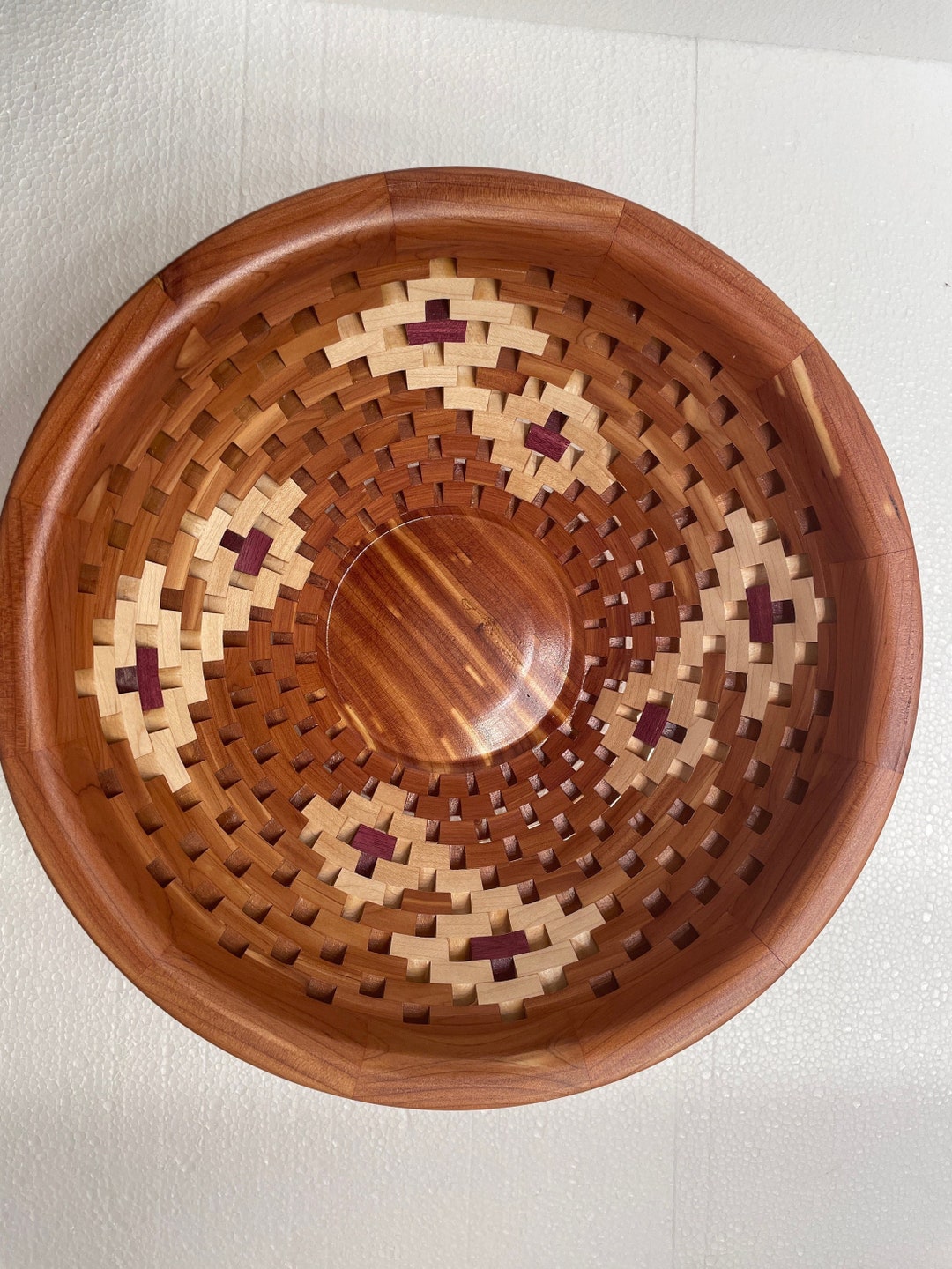 Segmented Wooden Bowl - Etsy