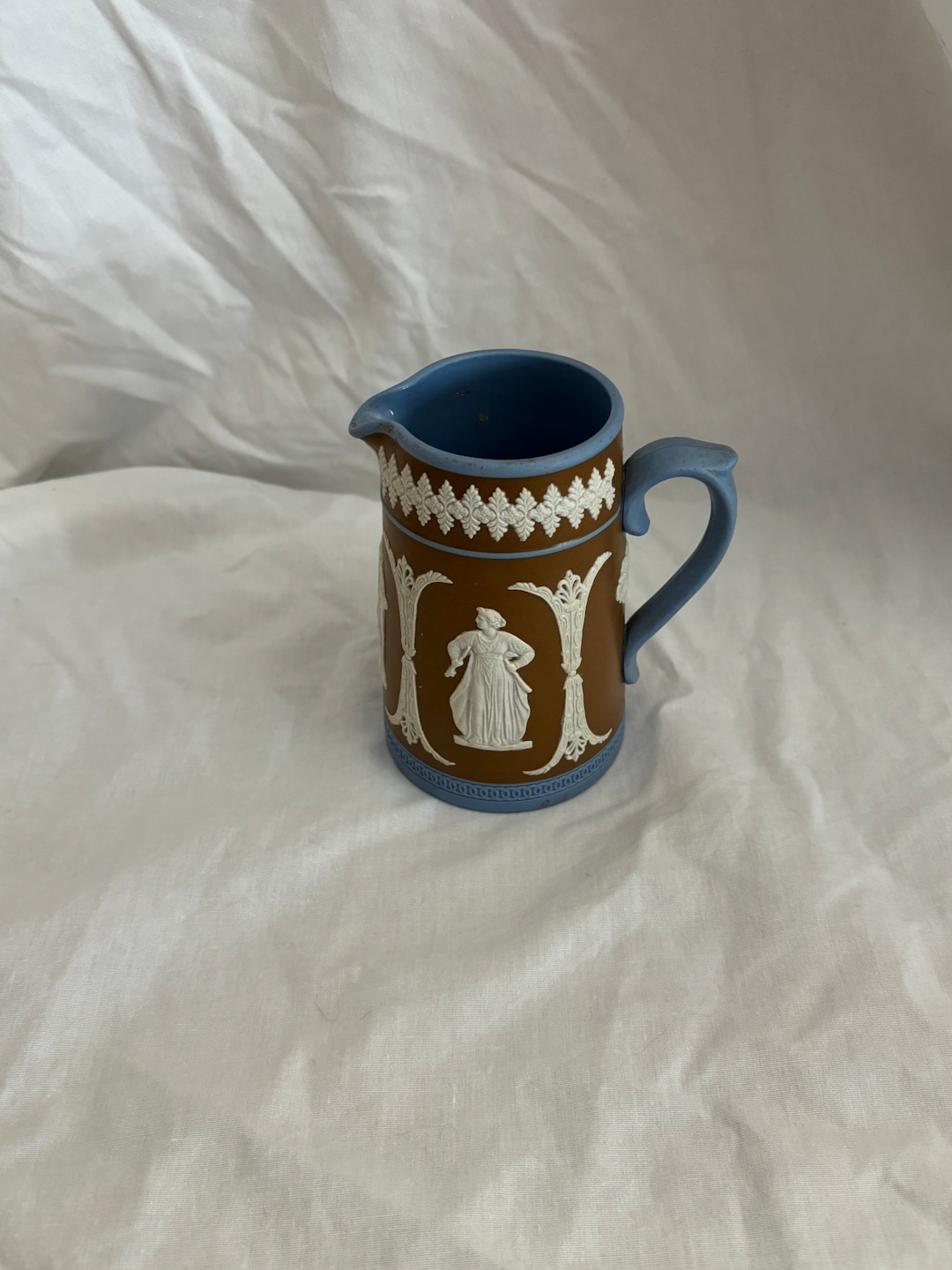 Antique Dudson Jasperware Neoclassical Figures Tri-color 5" Pitcher ...