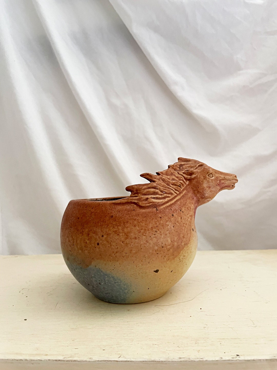 Magnificent HORSE Head Bowl Owl Creek Pottery by Doug Cornett Studio ...