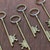 50 Extra Large Heart Keys Giant 3'' Double Sided Antique Silver ...