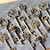12 Large Skeleton Key Collection Antiqued Brass Double Sided - Etsy