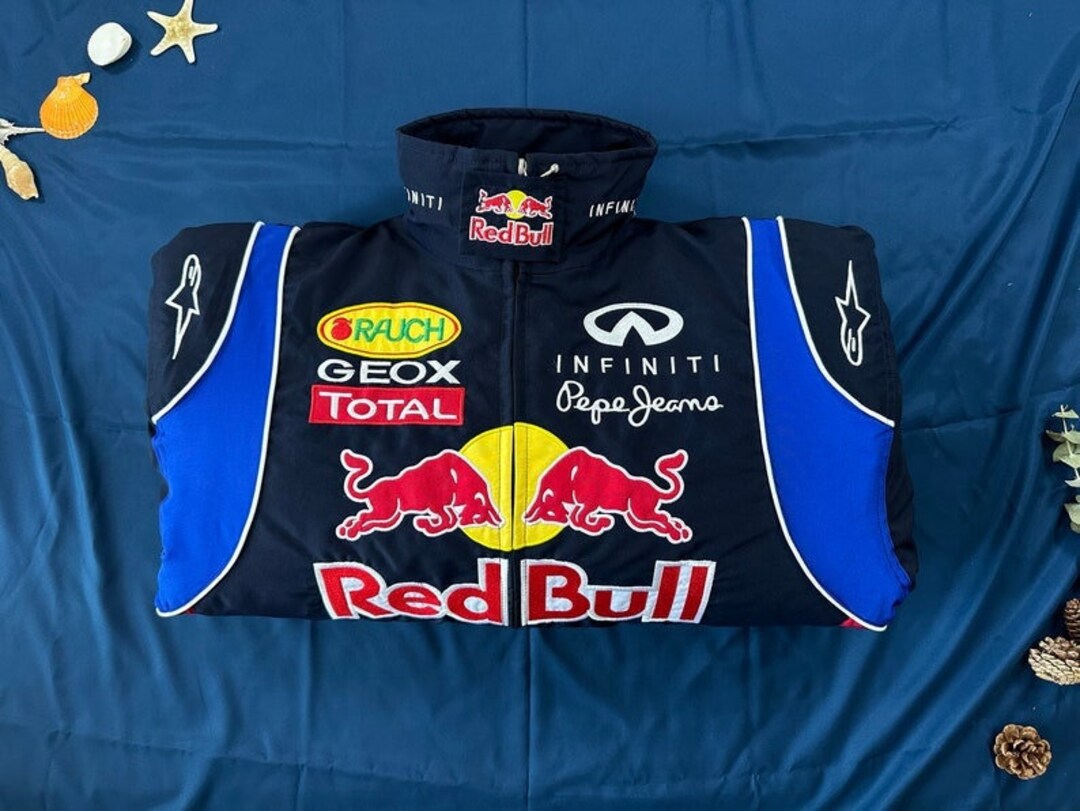Rare Red Bull Racing Jacket, Vintage 90s F1 Embroidered Street Jacket ...