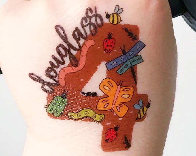 Bug Temporary Tattoos 48 Glitter Styles Buggin' Out Insect Birthday ...