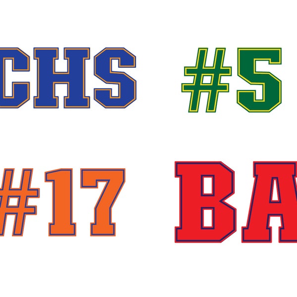 School Spirit Face Tattoo - Etsy