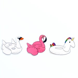 Pool Float Temporary Tattoos - Etsy