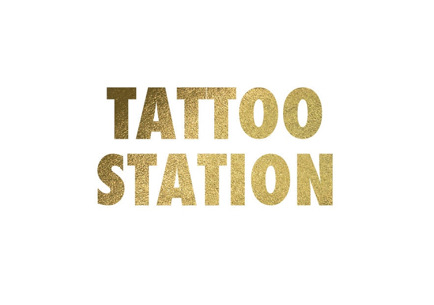 Custom Designed Tattoo Station Sign + Sponges - Etsy