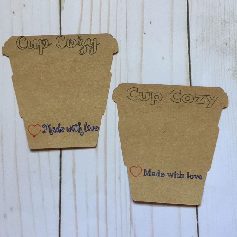 Coffee cozy display cards personalized coffee cozy display | Etsy