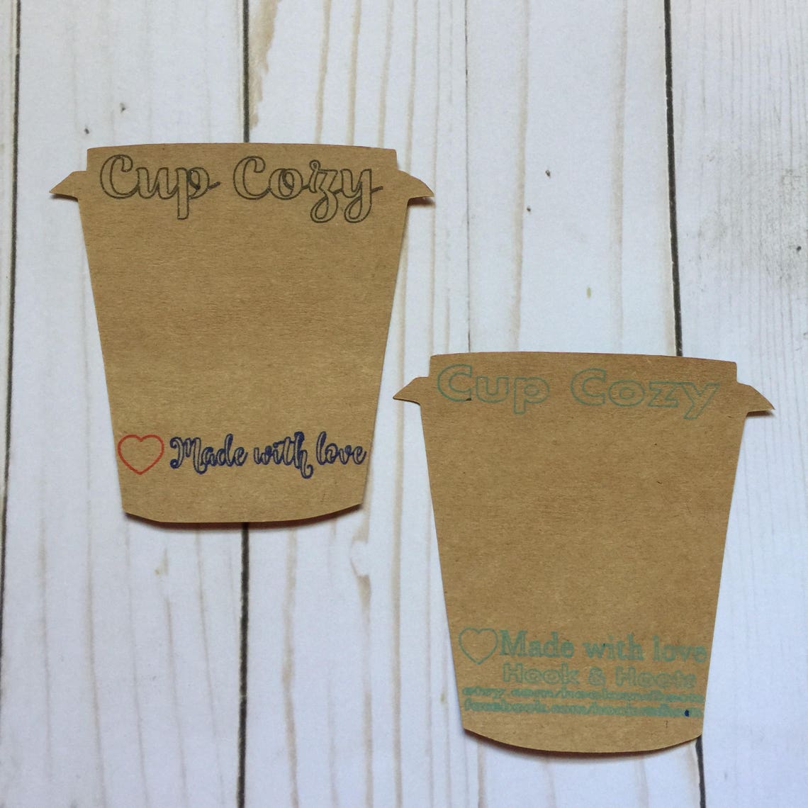 Coffee Cozy Display Cards, Personalized Coffee Cozy Display Cards ...
