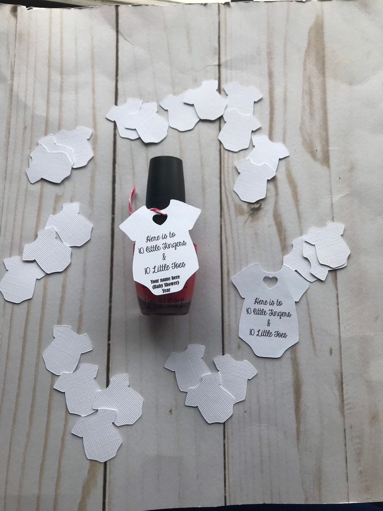 Ten Little Fingers Ten Little Toes Baby Onesie Tags Nail | Etsy