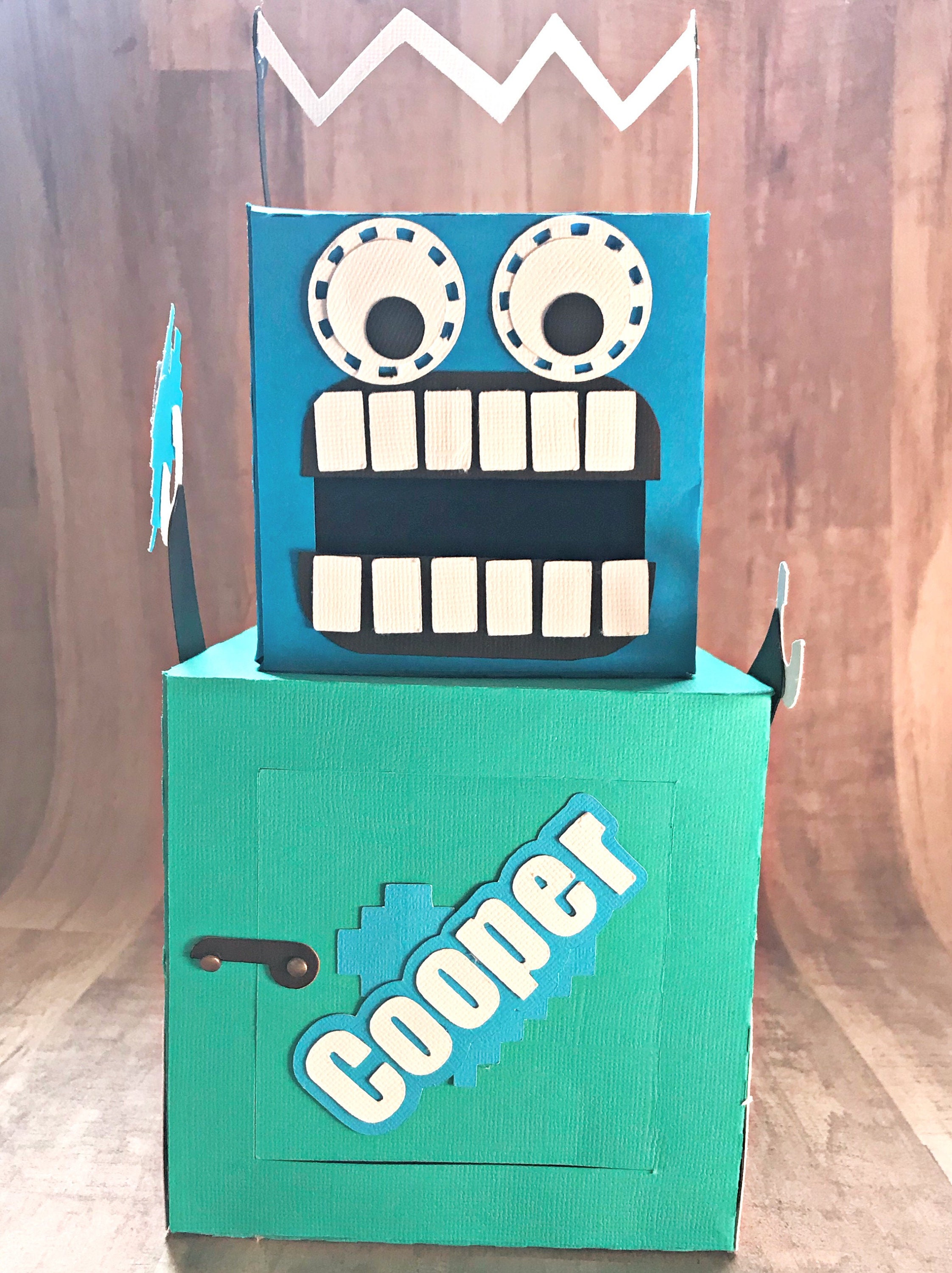 Robot Valentines Mail Box, Valentines Mail Box for Kids, Girls ...