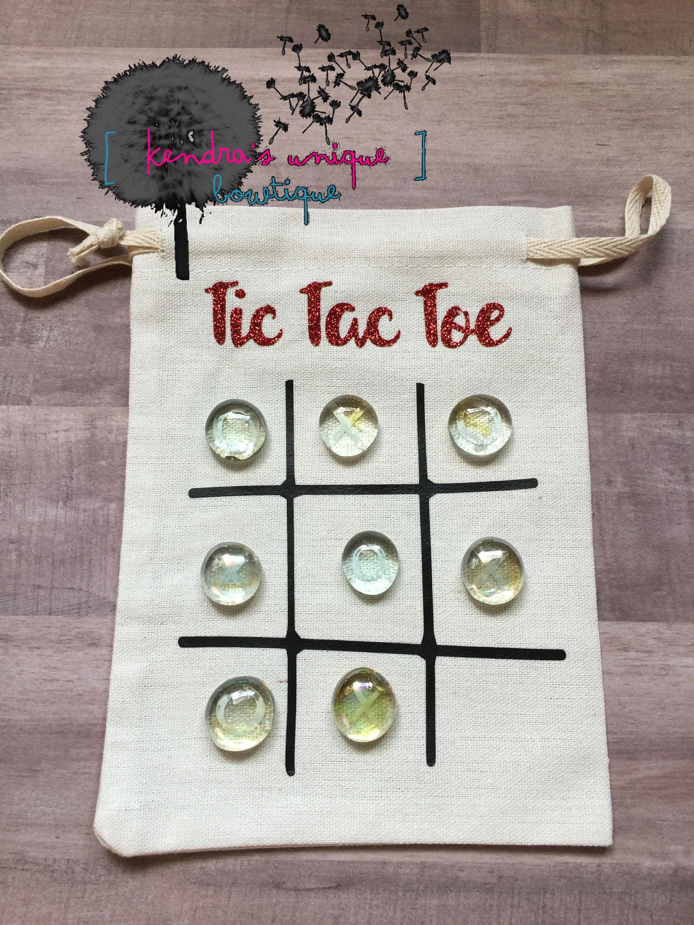 Tic tac toe travel game hand held travel game tic tac toe | Etsy