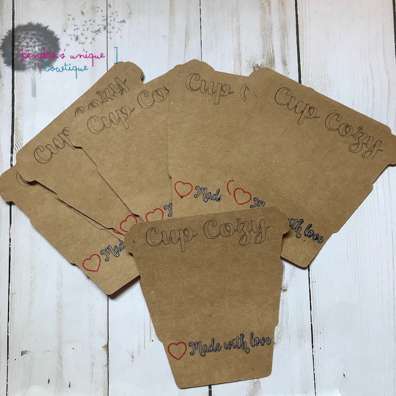 Coffee Cozy Display Cards, Personalized Coffee Cozy Display Cards ...