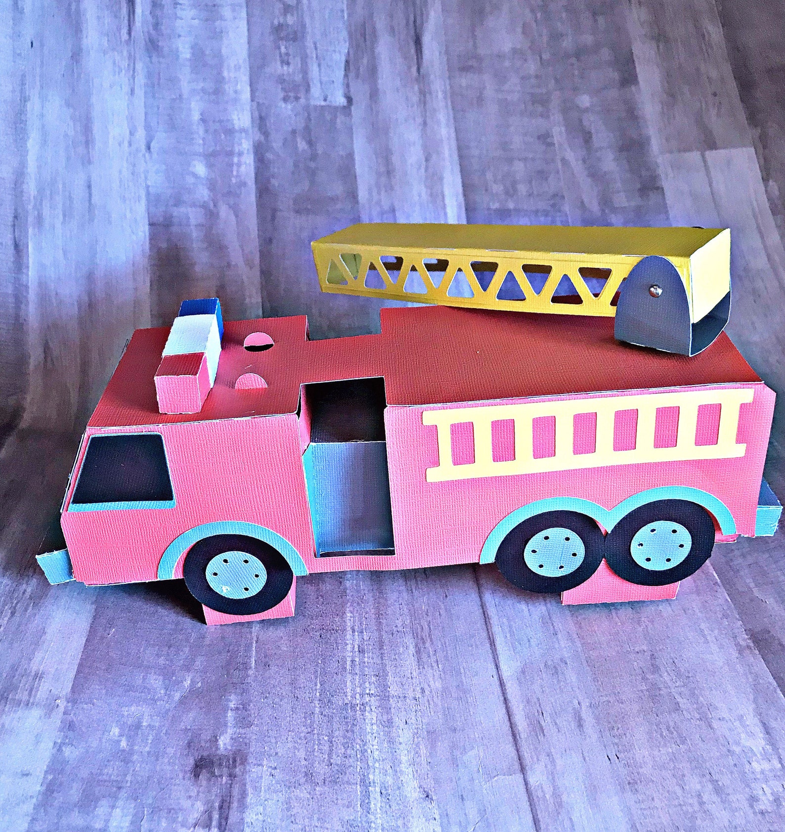 Valentines Box for Kids Fire Truck Valentine Box Valentines - Etsy