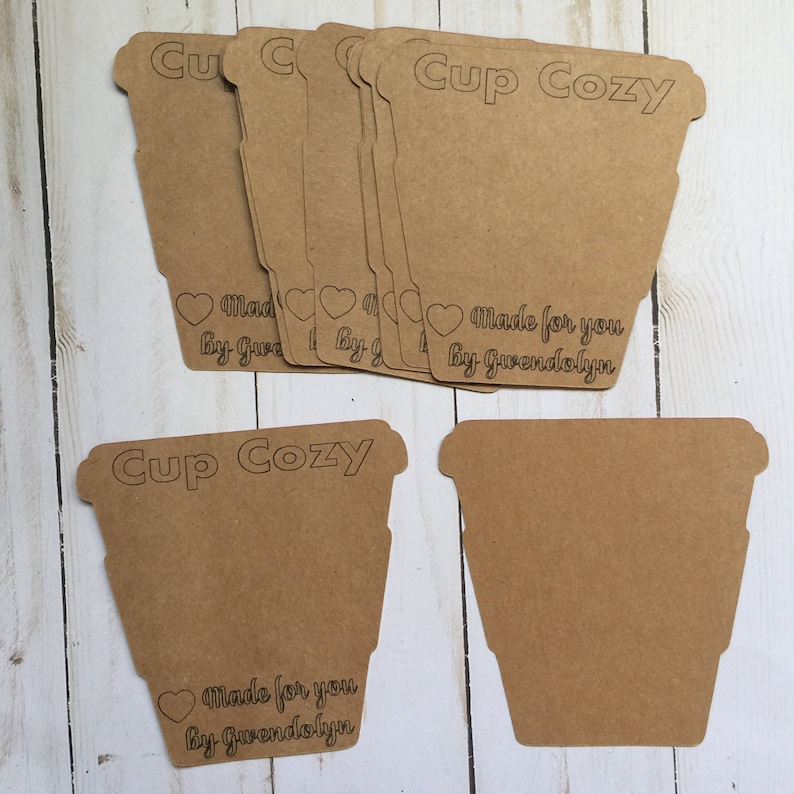 Coffee Cozy Display Cards, Personalized Coffee Cozy Display Cards ...