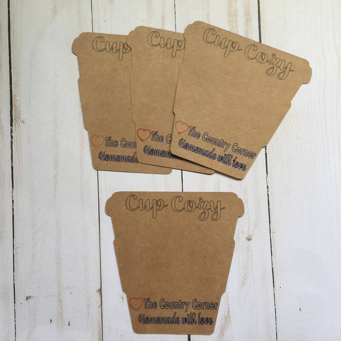 Coffee Cozy Display Cards Personalized Coffee Cozy Display - Etsy