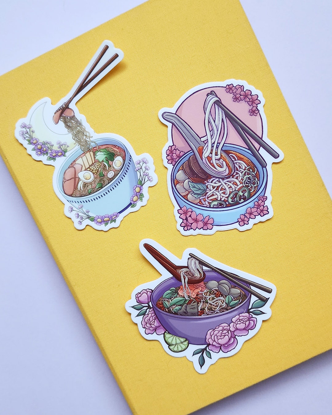 Oodles of Noodles 3pc. Sticker Bundle - Etsy