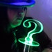 Riddler Inspired Steampunk Cane Green and Purple Questionmark Handle ...