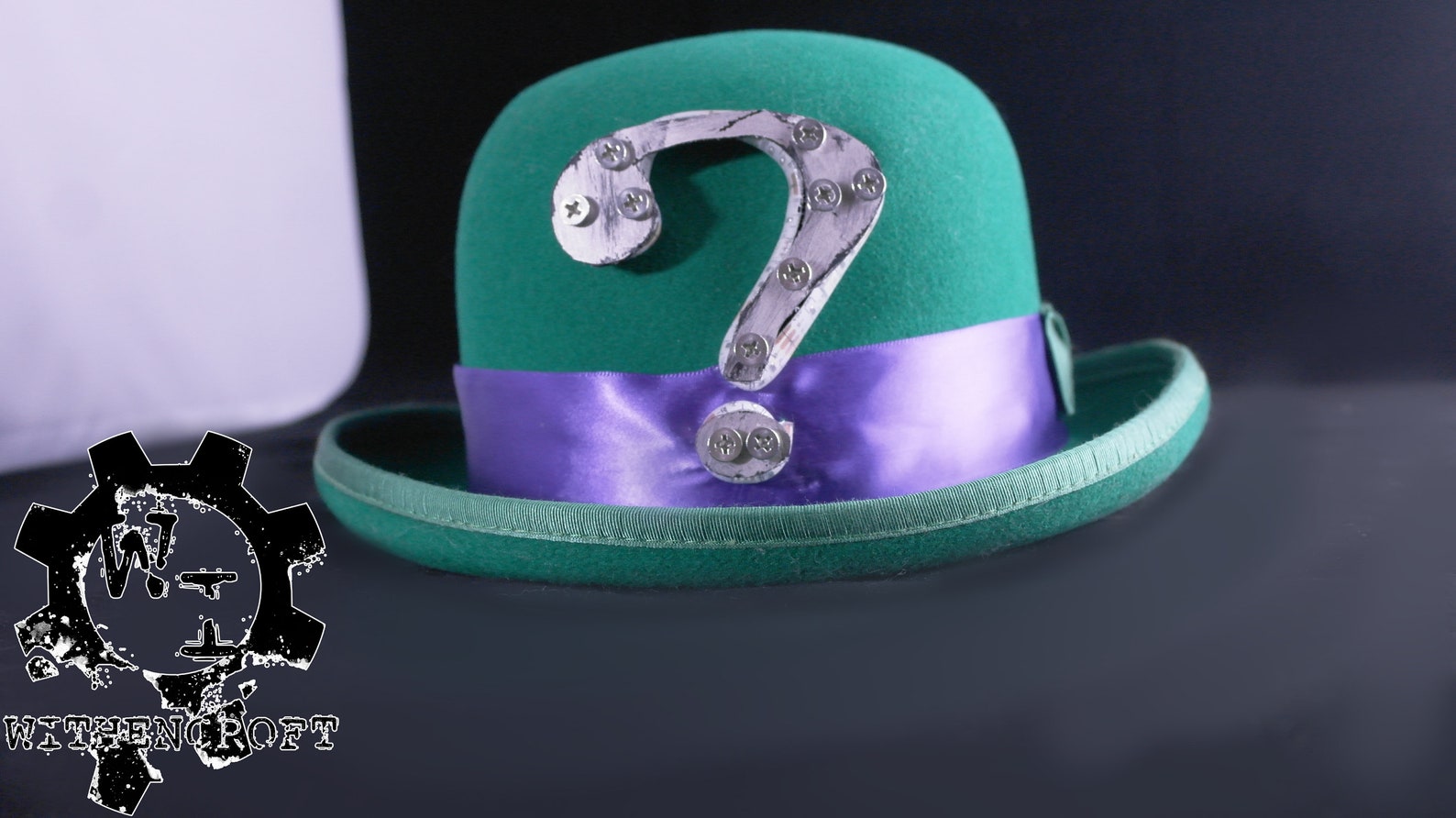 Riddler Villain Inspired Steampunk Bowler Hat Question Mark | Etsy